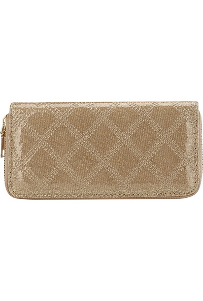 Btm Kapitone Desenli Kadın Cüzdan - Altın (Yurt Dışından)