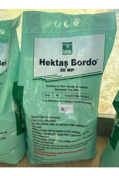 Hektaş Bordo Bulamacı 20WP10KG Yeni Tarihli