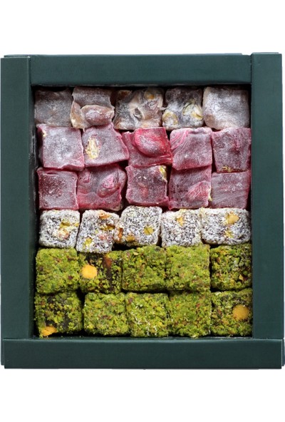 Lokum- Karışık Duble Lokum -Antep Fıstıklı