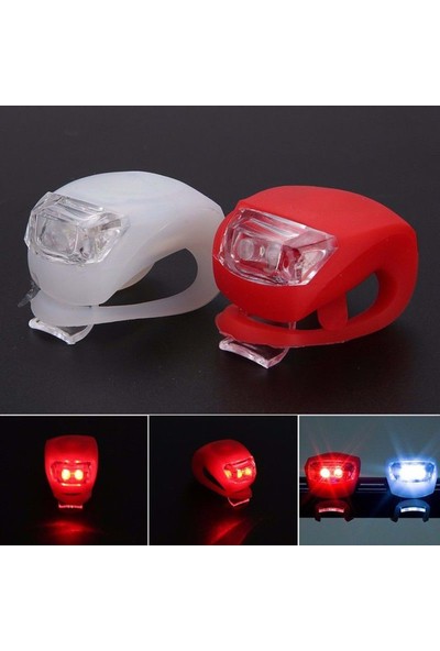 Girist Ikili Slikon Bisiklet Feneri
