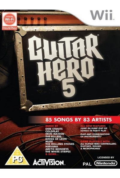 Wii Guitar Hero 5 Oyun Wii Guitar Hero 5 Oyun