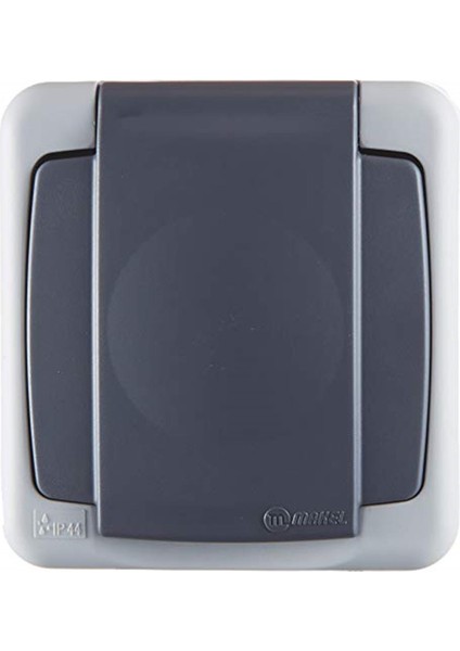 Makel Nemliyer Plus IP44 Kapaklı Topraklı Priz, Gri Fiyatı