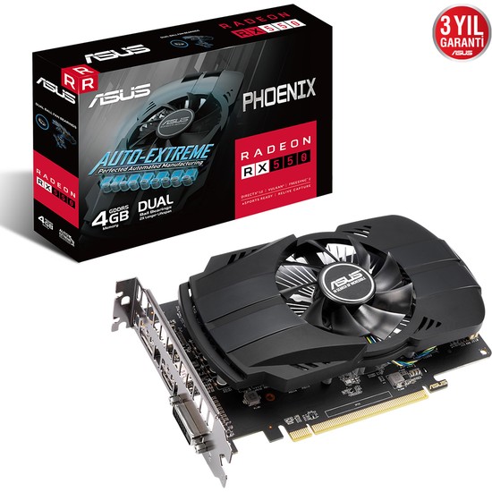 Asus PH-RX550-4G-EVO Radeon RX550 4gb Gddr5 128BIT Fiyatı