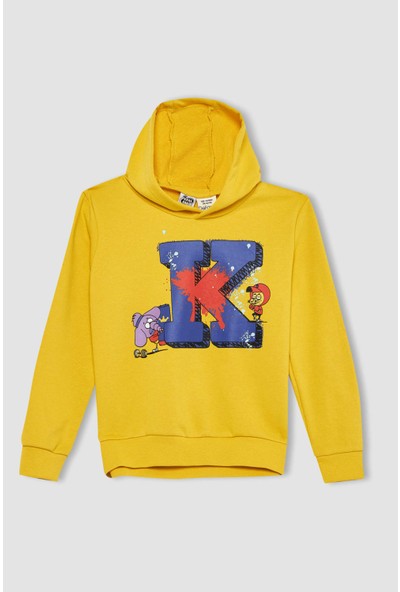 DeFacto Erkek Çocuk Regular Fit Kalın Sweatshirt Kumaşı Kral Şakir Lisanslı Kapüşonlu Sweatshirt Y0120A622AU DeFacto Erkek Çocuk Regular Fit Kalın Sweatshirt Kumaşı Kral Şakir Lisanslı Kapüşonlu Sweatshirt Y0120A622AU