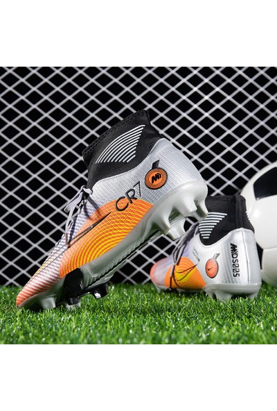 Stonghengqi BG14H919 Gümüş - Gri Erkek Kaymaz ve Aşınmaz Sivri Futbol Spor Ayakkabıları (Yurt Dışından) Stonghengqi BG14H919 Gümüş - Gri Erkek Kaymaz ve Aşınmaz Sivri Futbol Spor Ayakkabıları (Yurt Dışından)