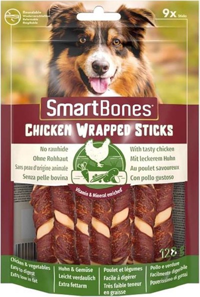 8in1 Smart Bones Tavuk Dürüm Çubukları Mini 9'lu. 112 gr 8in1 Smart Bones Tavuk Dürüm Çubukları Mini 9'lu. 112 gr