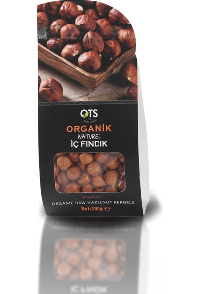OTS Organik İç Fındık ( Çiğ - Naturel ) 200 g.