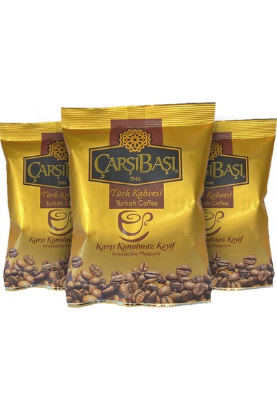 Çarşıbaşı 3'lü Orta Kavrulmuş Türk Kahvesi (3x 100 Gr)