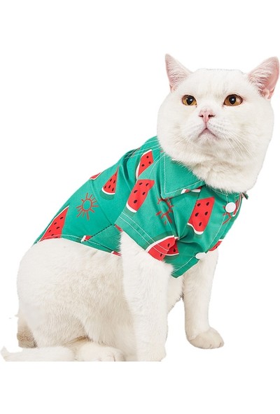 Dlloer Desenli Evcil Hayvan Kıyafeti - Açık Yeşil (Yurt Dışından)