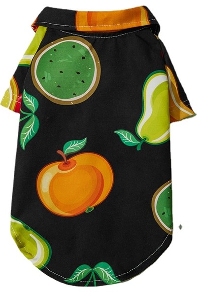 Dlloer Desenli Evcil Hayvan Kıyafeti - Siyah (Yurt Dışından)