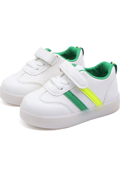 Çocuk Aydınlık Ayakkabı Erkek ve Kız LED Işıklı Günlük Düz Ayakkabı Çocuk Aydınlık Ayakkabı Erkek ve Kız LED Işıklı Günlük Düz Ayakkabı