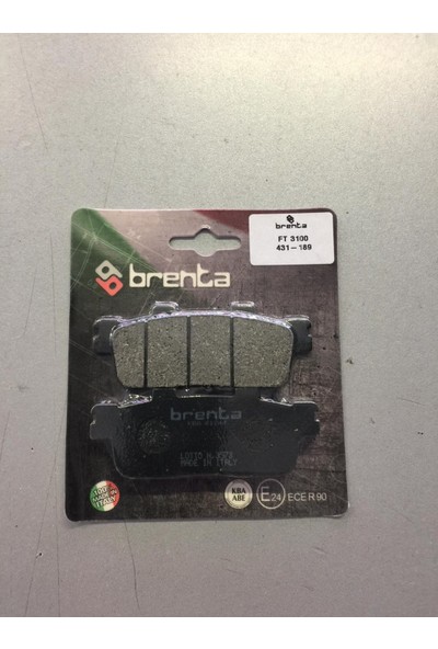 Brenta Daelım S3 250 Advance Arka Fren Balatası Brenta Daelım S3 250 Advance Arka Fren Balatası