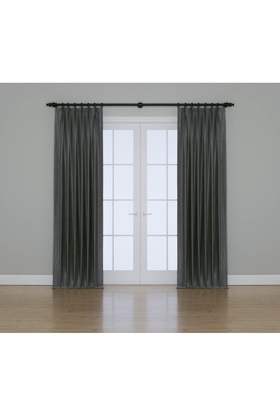 Microsoft Gri 50 x 260 Fon Perde (1'e 2.5 / Orta Pile)