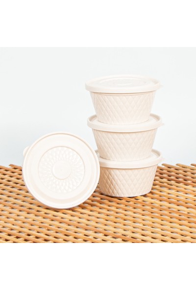 Krem Petek Saklama Kabı