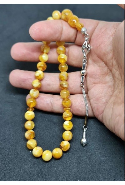 Budakoğulları 925 Ayar Gümüş Kaplama Püsküllü Polonya Damla Kehribar Tesbih Budakoğulları 925 Ayar Gümüş Kaplama Püsküllü Polonya Damla Kehribar Tesbih