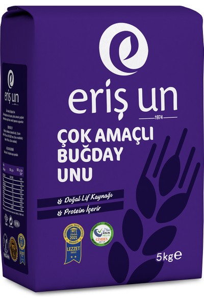 Eriş Çok Amaçlı Buğday Unu 5 kg Eriş Çok Amaçlı Buğday Unu 5 kg