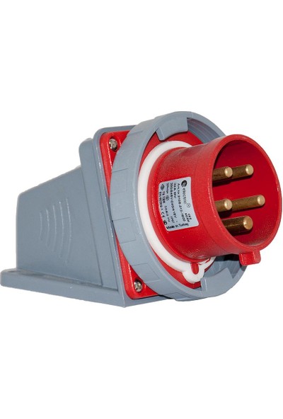 Tp Electric 5X32A.EĞIK Gövdeli Duvar Fişi IP67 Tp Electric 5X32A.EĞIK Gövdeli Duvar Fişi IP67