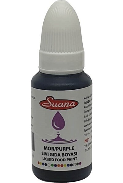 Suana Sıvı Gıda Boyası Mor 20 ml