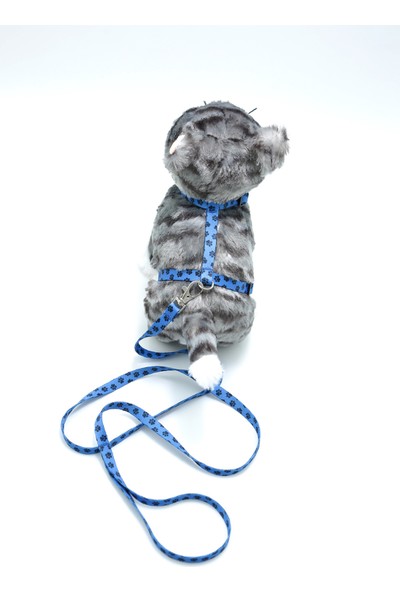 Miss SK Kedi Patili Göğüs Tasması ve Gezdirme Seti PS9646 Miss SK Kedi Patili Göğüs Tasması ve Gezdirme Seti PS9646