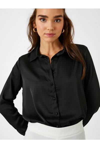 Basic Saten Gömlek