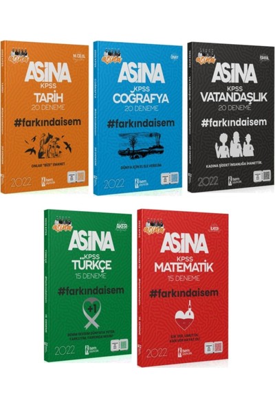 İSEM Yayıncılık 2022 KPSS Genel Yetenek Genel Kültür Aşina 90 Deneme 5 Li Set Çözümlü İSEM Yayıncılık 2022 KPSS Genel Yetenek Genel Kültür Aşina 90 Deneme 5 Li Set Çözümlü