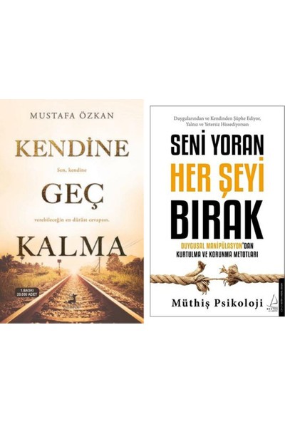 Seni Yoran Her Şeyi Bırak-Kendine Geç Kalma 2'li Set Seni Yoran Her Şeyi Bırak-Kendine Geç Kalma 2'li Set
