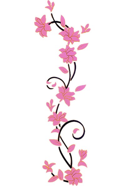 Salmoph Çiçek Duvar Sticker Pembe (Yurt Dışından) Salmoph Çiçek Duvar Sticker Pembe (Yurt Dışından)