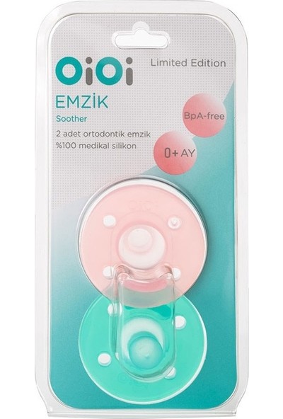 Oioi Ortodontik Silikon 2 Li Emzik - Aqua Green - Pinky Pink Oioi Ortodontik Silikon 2 Li Emzik - Aqua Green - Pinky Pink