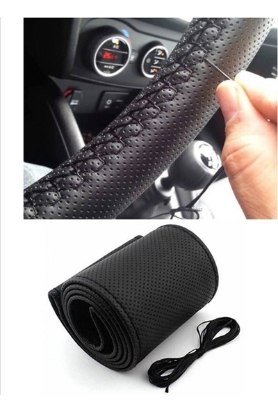 Opel Corsa D 2006-2014 Direksiyon Kılıfı Noktalı Siyah(38×10.5cm) Opel Corsa D 2006-2014 Direksiyon Kılıfı Noktalı Siyah(38×10.5cm)