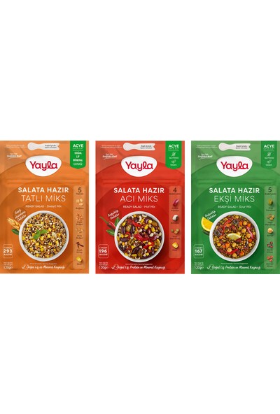 Yayla Salata Hazır Miks 3’lü Set