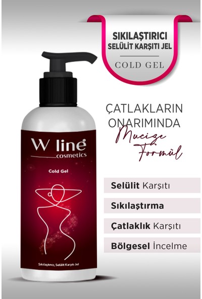 Wline Profesyonel Selülit ve Çatlak Karşıtı Soğuk Lipoliz Jel 250 ml Wline Profesyonel Selülit ve Çatlak Karşıtı Soğuk Lipoliz Jel 250 ml