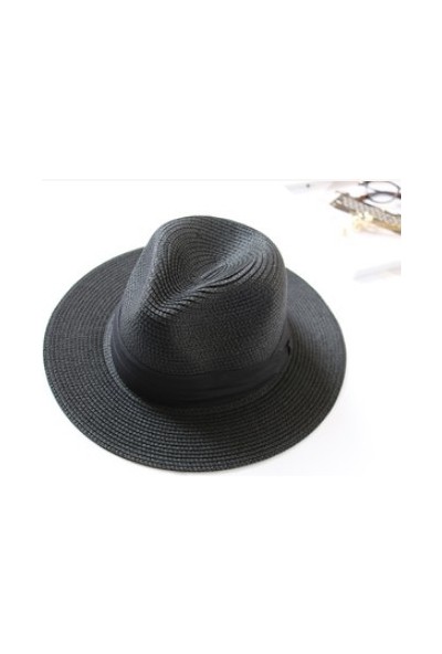 Panama Caz Örgü Hasır Şapka