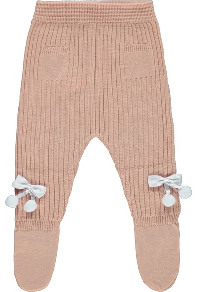 Civil Baby Civil Kız Bebek Triko Patikli Tek Alt 3-12 Ay Somon