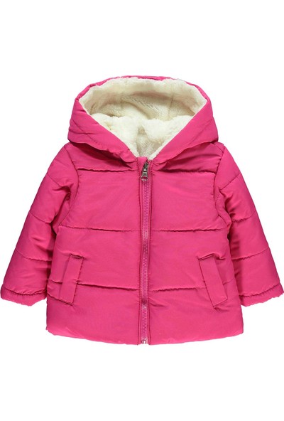 Civil Baby Kız Bebek Kapüşonlu Mont 6-18 Ay Fuşya