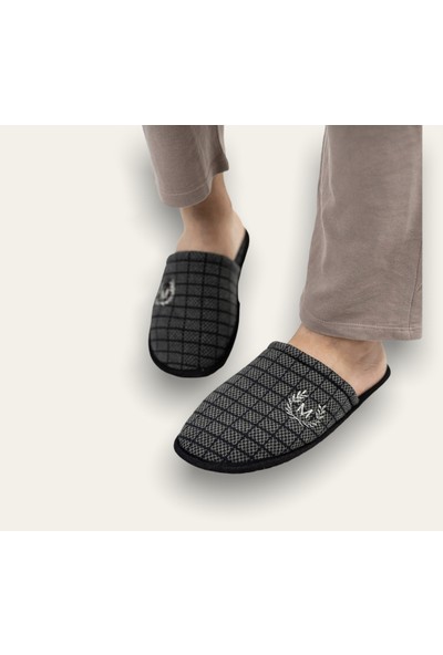 Calx Ev Terliği Kışlık Erkek Misafir Çeyiz Misafir 3 Adet