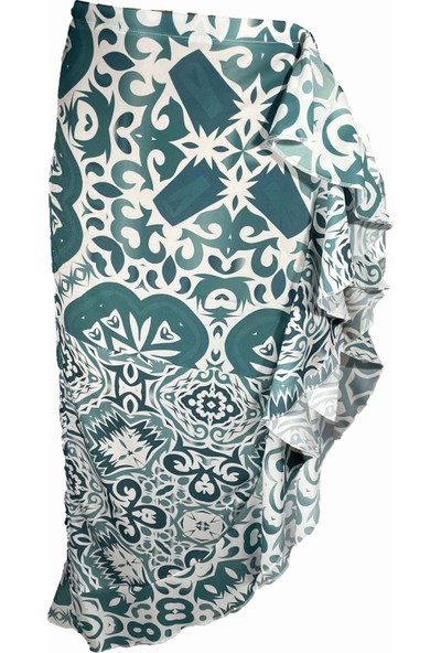 Bolder Allora Etnik Desen Fırfırlı Pareo