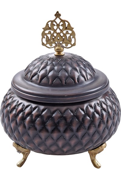 Nusnus Bakır Zımba Ayaklı Şekerlik Siyah No1 Nusnus Bakır Zımba Ayaklı Şekerlik Siyah No1