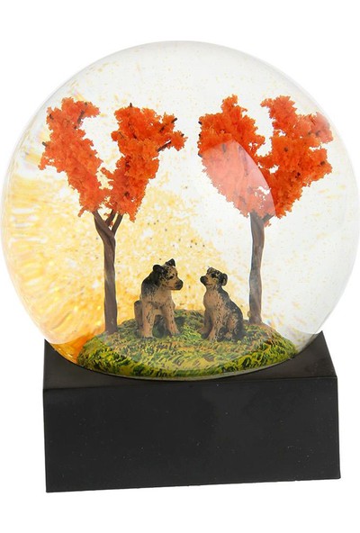 Ayaklı Turuncu Ağaç Figürlü Küre