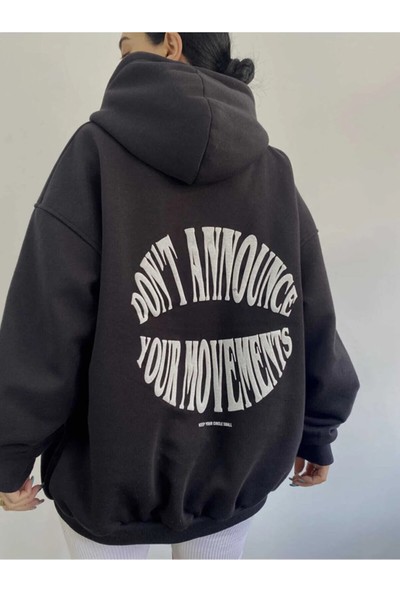 Siyah Mcllctn Dont Unisex Ön Arka Baskılı Hoodie Siyah Mcllctn Dont Unisex Ön Arka Baskılı Hoodie