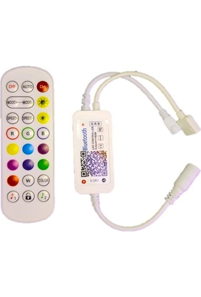 Tawitec Müziğe /sese Duyarlı Rgb LED Kontrol Paneli + Kumanda / Tel. Uyg. Kontrol – 24 Tuşlu Tawitec Müziğe /sese Duyarlı Rgb LED Kontrol Paneli + Kumanda / Tel. Uyg. Kontrol – 24 Tuşlu