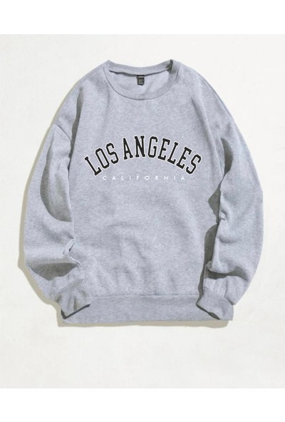 Afro Giyim Oversize Los Angeles California Baskılı Sweatshirt Afro Giyim Oversize Los Angeles California Baskılı Sweatshirt