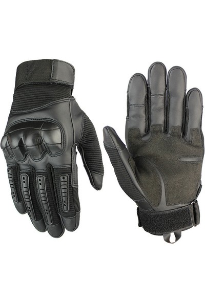 Deri Dokunmatik Motokros Eldivenleri