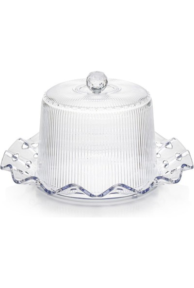 Shaman Home Akrilik Barok Şeffaf Delikli Fanus