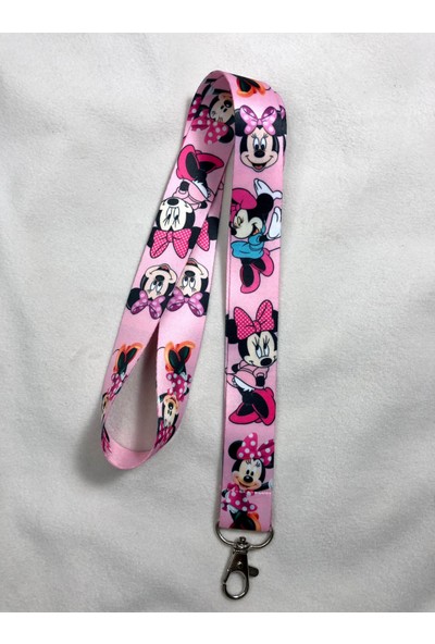 Hediyebum Minnie Mickey Mouse Pembe Boyun Askısı Hediyebum Minnie Mickey Mouse Pembe Boyun Askısı