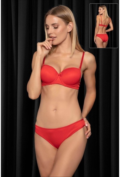 Holy Shawties Kadın Dolgulu Balenli Kırmızı Sütyen Takım Holy Shawties Kadın Dolgulu Balenli Kırmızı Sütyen Takım