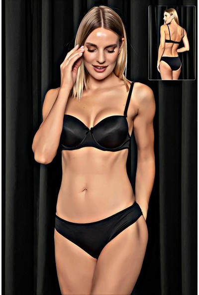 Holy Shawties Kadın Dolgulu Balenli Siyah Sütyen Takım Holy Shawties Kadın Dolgulu Balenli Siyah Sütyen Takım