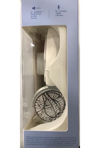 Philips 2000 Series SHM7110U/00 Desenli Beyaz Kulak Üstü Kulaklık