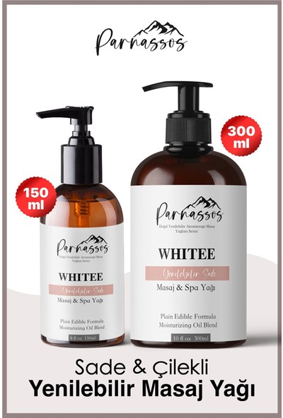 Parnassos White Sade Nemlendirici Aromaterapi Masaj Yağı 450 ml 2'li Parnassos White Sade Nemlendirici Aromaterapi Masaj Yağı 450 ml 2'li