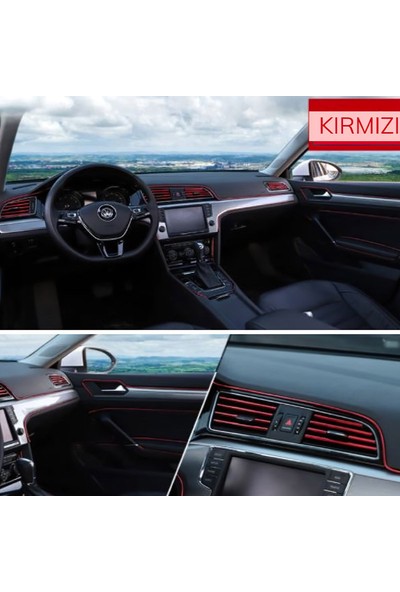 Benturks Oto Trim Dekoratif Şerit Bant Kırmızı 5 mt Benturks Oto Trim Dekoratif Şerit Bant Kırmızı 5 mt