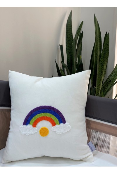 Newness Home Lavanta Kokulu Kırlent Rainbow